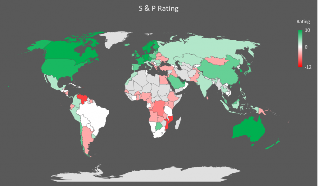 Sovereign Credit Ratings For Each Country This Time It Is Different